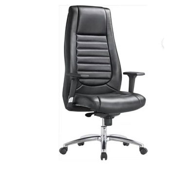 Buy BLACK OFFICE EXECUTIVE CHAIR WITH HIGH BACK & STRAIGHT ARMS (DESIN) at Deluxe.com.ng